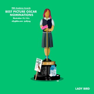 Oscar films become illustrated statues | Creative Bloq