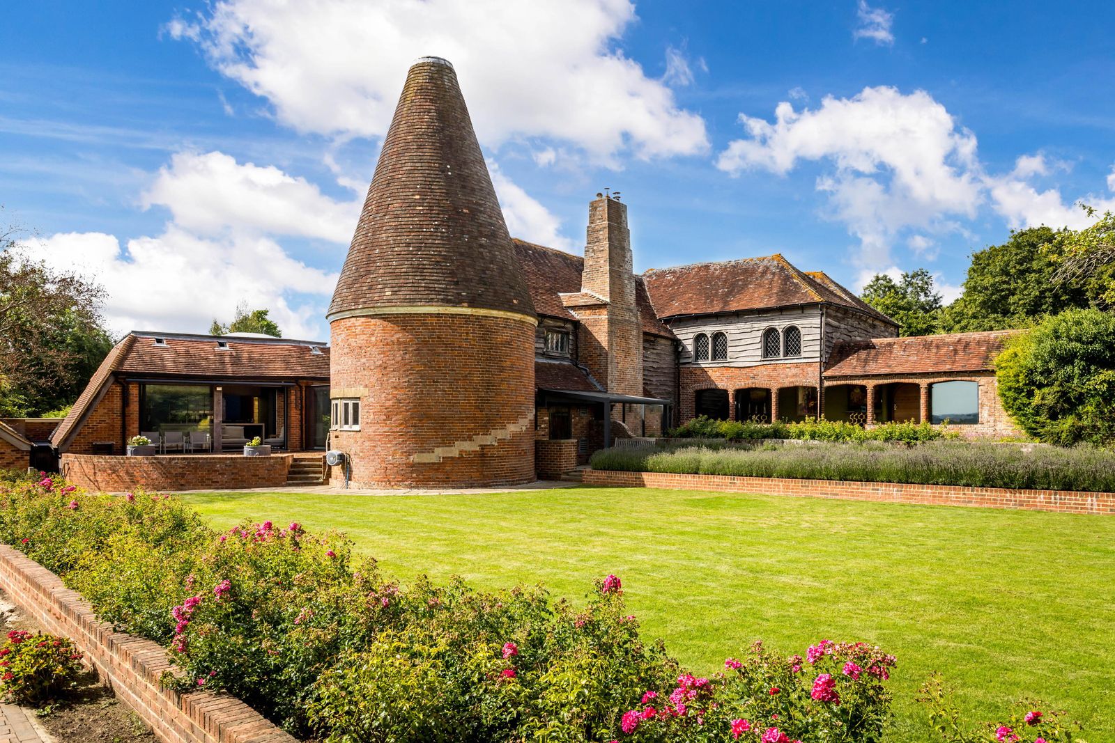 A classic oast house on the outside, a wild architectural fantasy ...