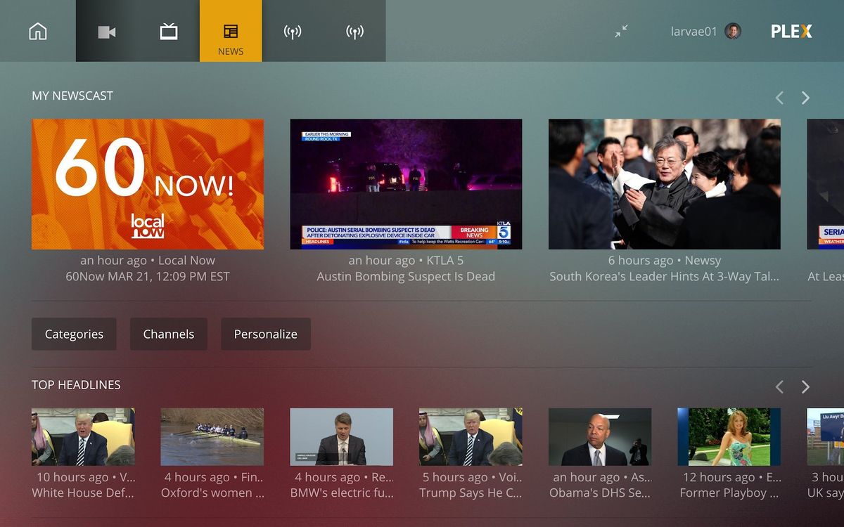 Plex brings personalized news to its Xbox One app | Windows Central
