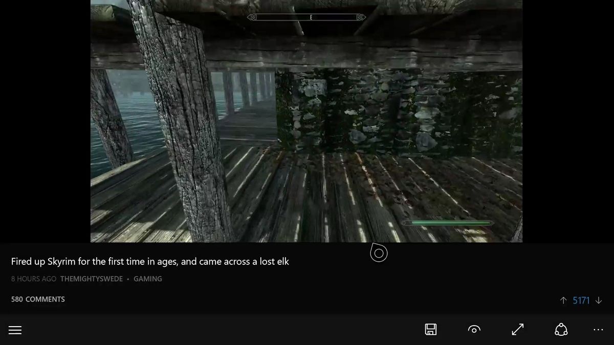 Here's a look at the Universal Windows 10 Reddit app 'Readit' running ...
