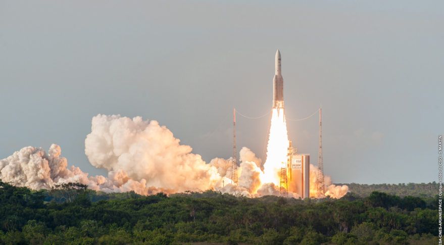 Ariane 5, in 74th Straight Success, Launches Australian, Indian Telecom ...
