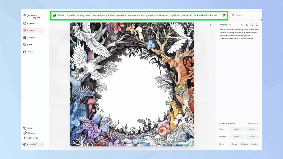 How to make a coloring book with Midjourney AI | Tom's Guide
