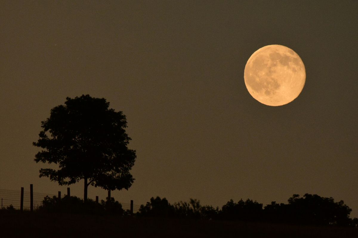 'Strawberry Moon': Amazing Photos of the Rare Summer Solstice Full Moon ...