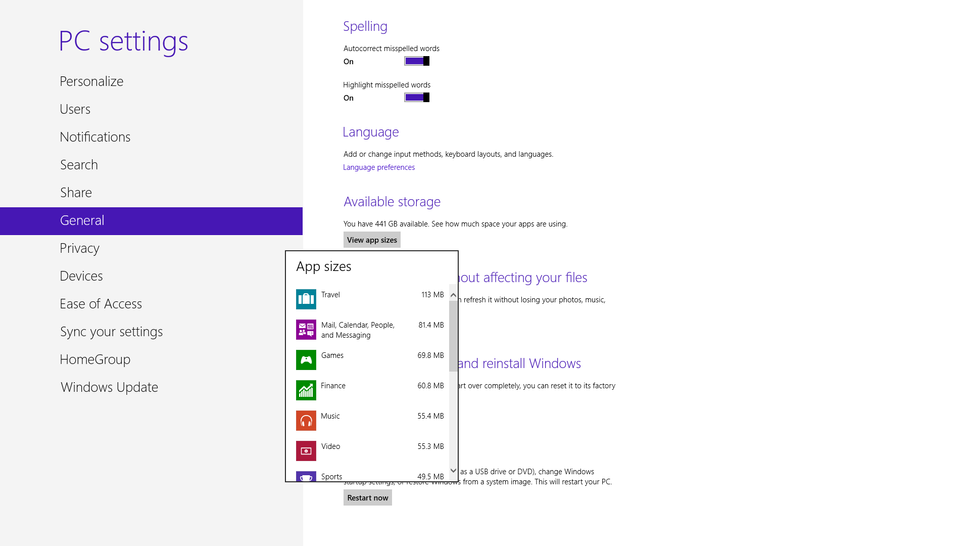 Windows 8 PC Settings - The Definitive Windows 8 Review And User Guide ...