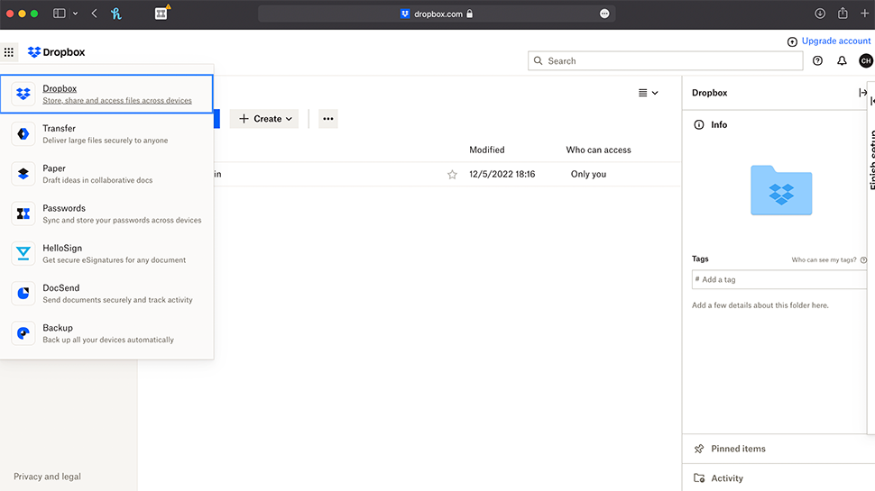 Dropbox cloud storage review | TechRadar