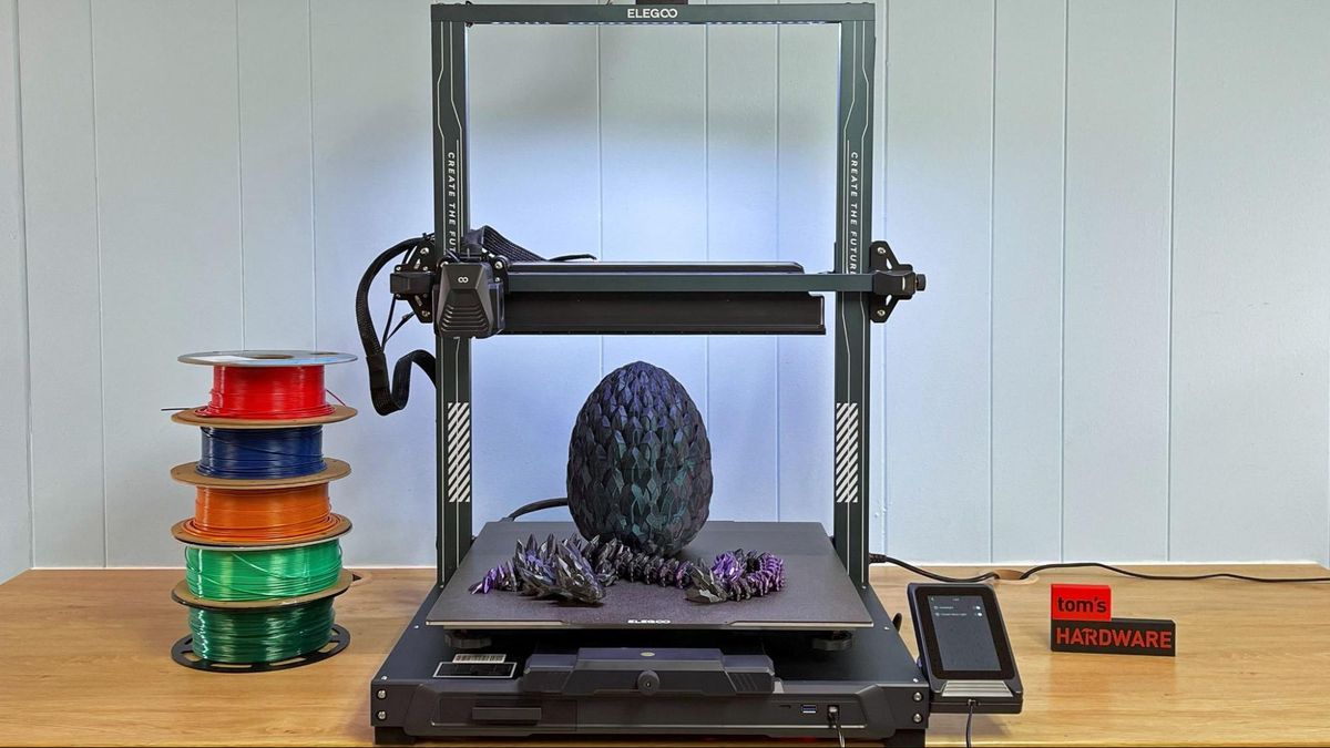 Elegoo Neptune 4 Max Review: Bigger, Buggy and a Bit Faster | Tom's ...