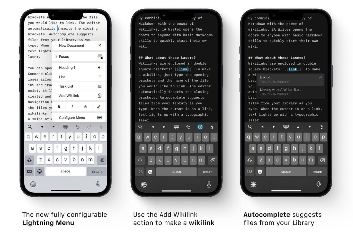 iA Writer gains wikilink support and more in a huge new update | iMore