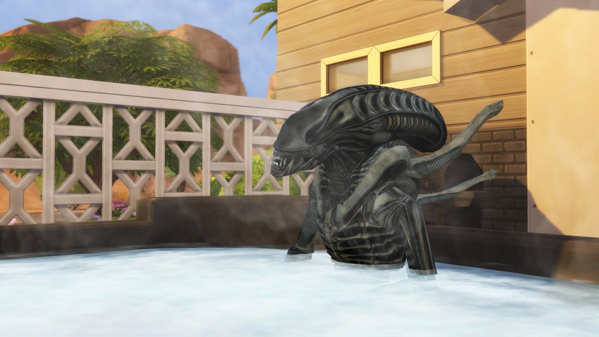 I put a xenomorph in a house with Ripley in The Sims 4 and it turns out ...
