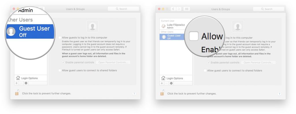 How to enable the Guest User account on your Mac | iMore