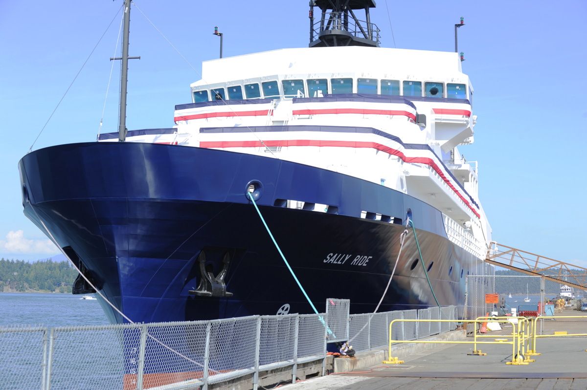 Navy Christens Research Ship for Sally Ride, 1st US Woman in Space | Space
