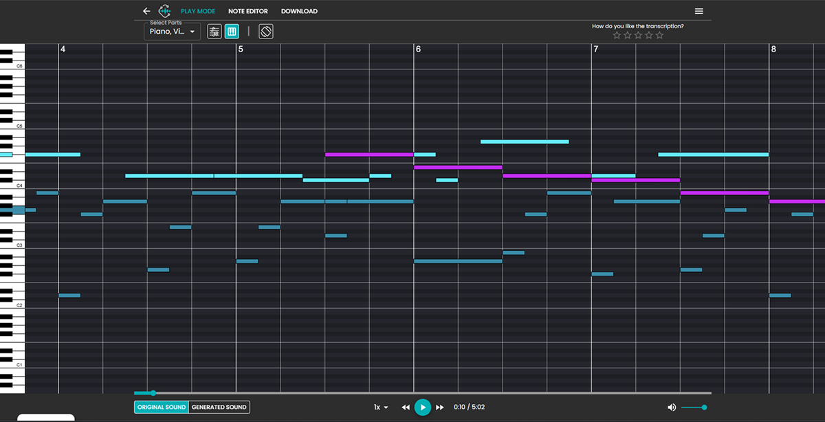 Klang.io says Transcription Studio is the "world’s first" AI music tool ...