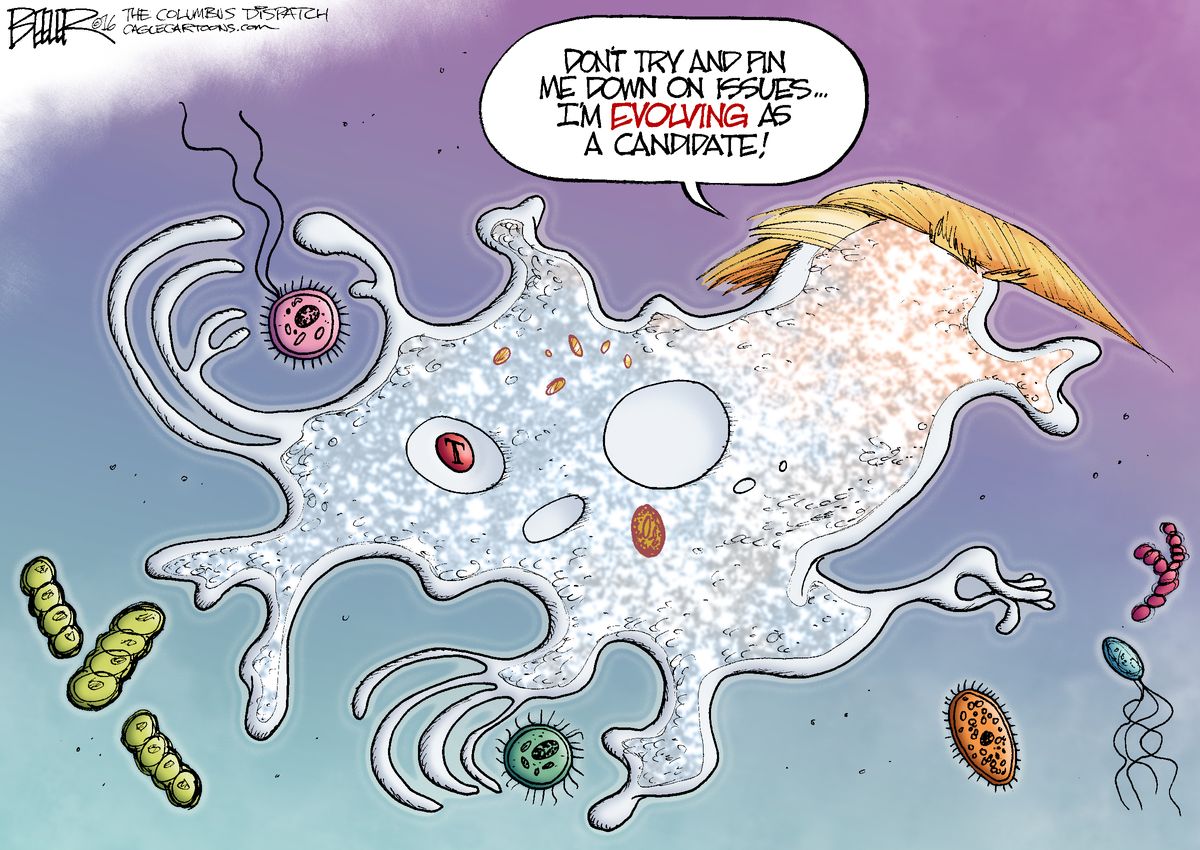 Political Cartoon U.S. Trump Evolution | The Week