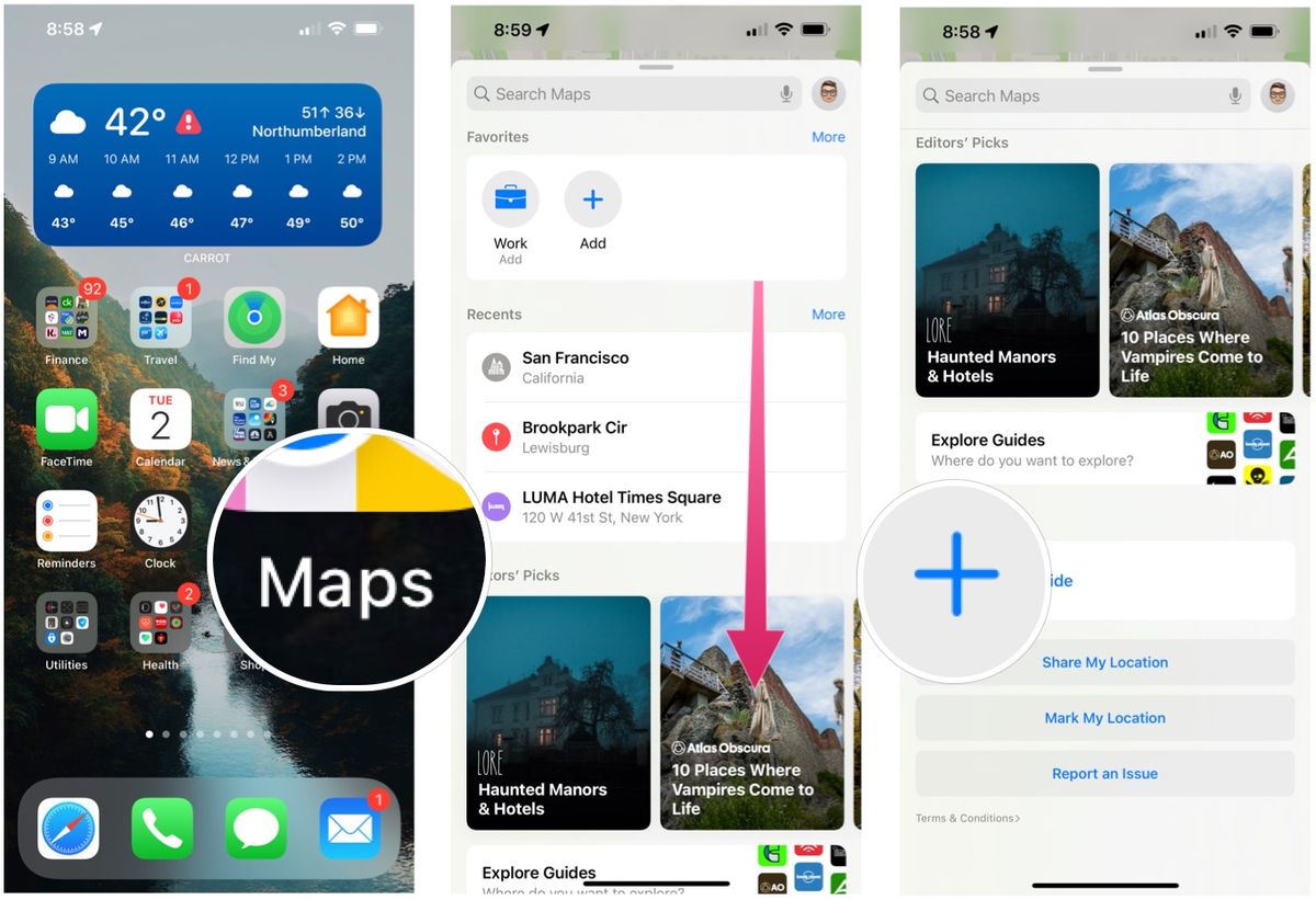 How to create favorites and guides in Maps on iPhone and iPad | iMore