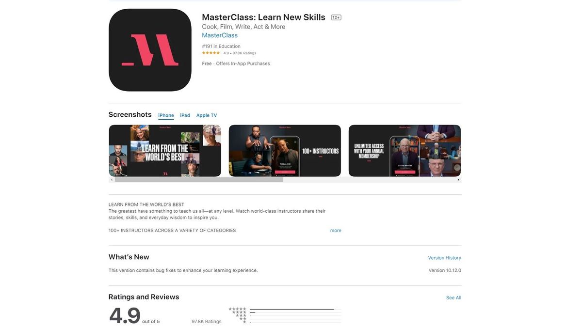 MasterClass learning platform review | TechRadar