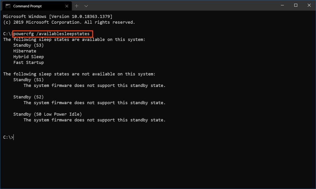 How to check which power sleep states are supported by your PC on ...