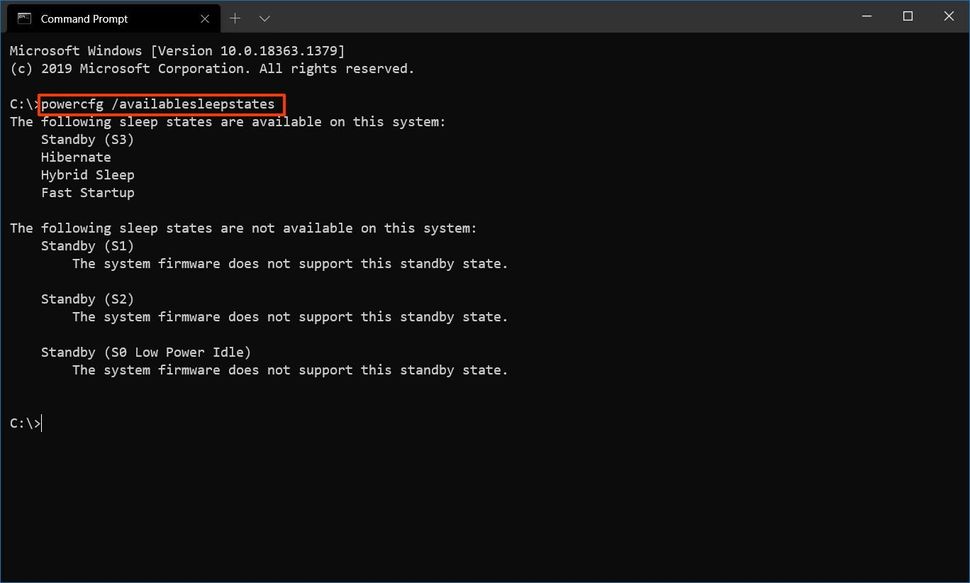 How to check which power sleep states are supported by your PC on ...