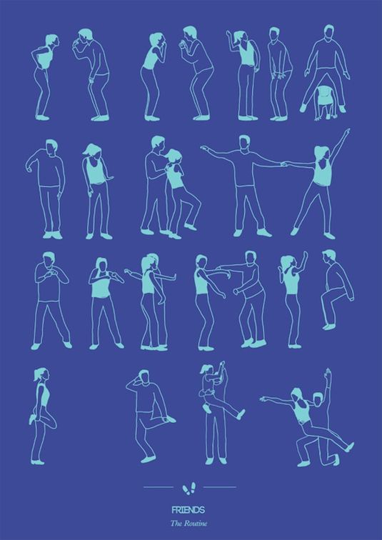 Groove is in the art: TV and movie dance routine posters | Creative Bloq