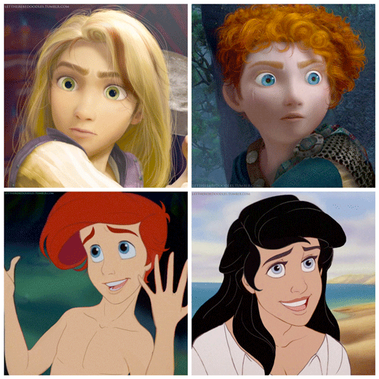 Iconic Disney characters swap genders | Creative Bloq