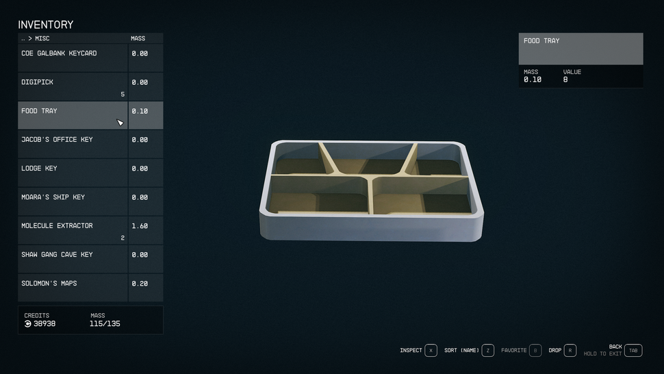 Starfield inventory management: What to keep, sell, and drop | Windows ...