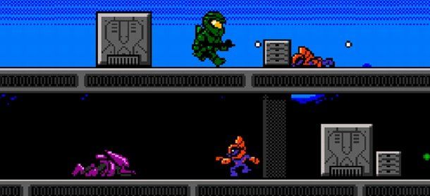 Free indie game recreates Halo as an 8-bit shooter | PC Gamer