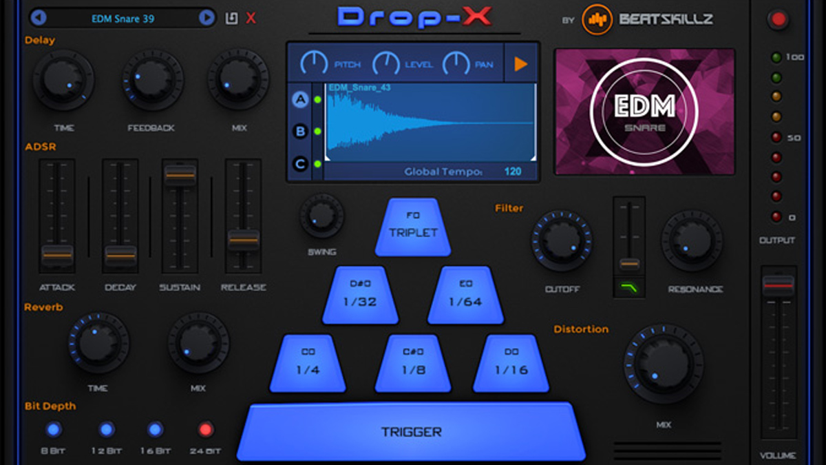 Create instant fills, drops and rolls with the Drop-X beat repeat ...