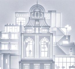 Beautiful paper art branding for design expo | Creative Bloq