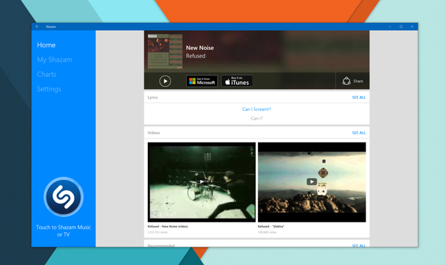 Shazam music ID updated as a Windows 10 app for desktop and tablets ...