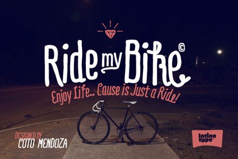 Font of the day: Ride my Bike | Creative Bloq