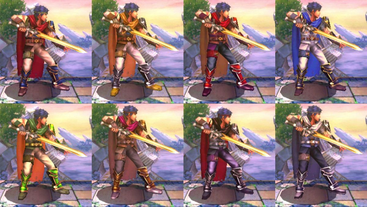 A guide to Super Smash Bros. Wii U/3DS's many alternate costumes ...