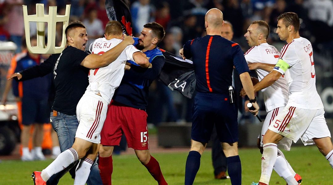 Every football fan coincidentally an expert on Balkan politics ...