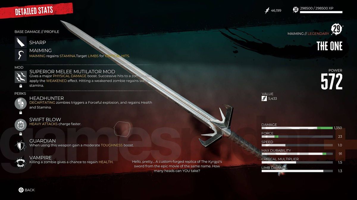 Dead Island 2 weapons, legendary & unique variants explained | GamesRadar+