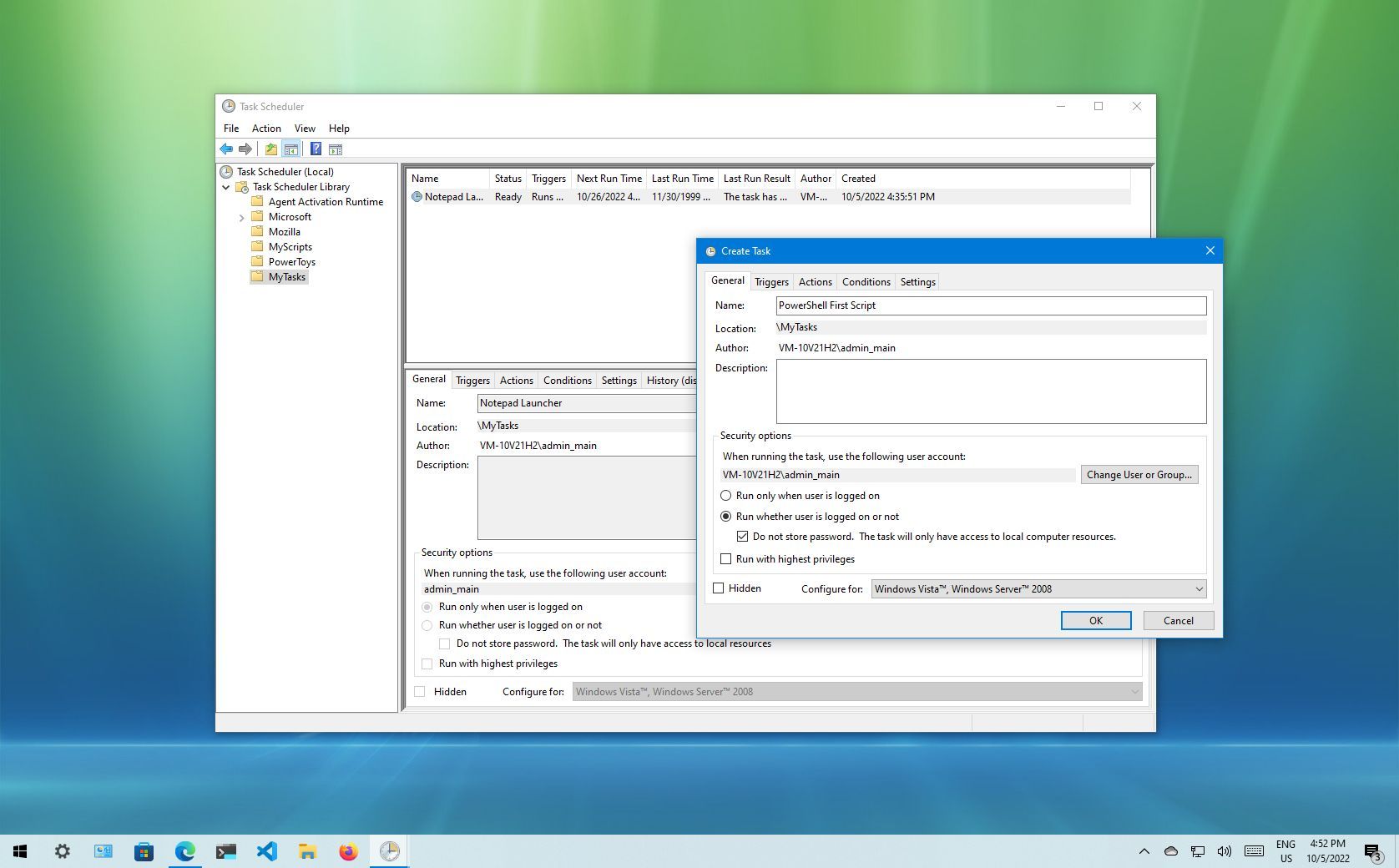 How To Create An Automated Task Using Task Scheduler On Windows 10 Windows Central