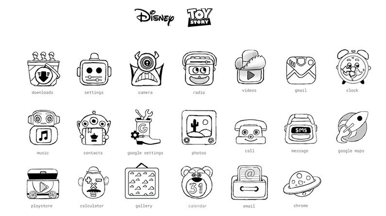 Android icons get a Toy Story twist | Creative Bloq
