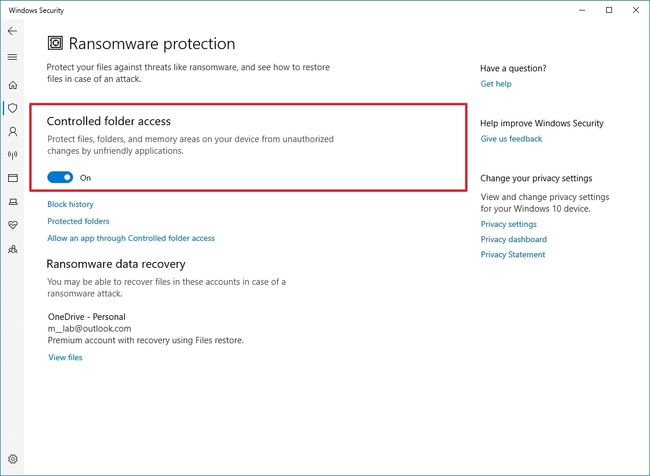 How to enable Controlled folder access to protect data from ransomware ...
