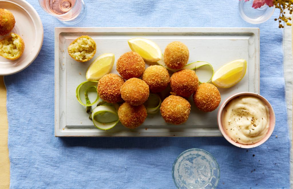 Arancini rice balls with aioli | Italian Recipes | GoodtoKnow