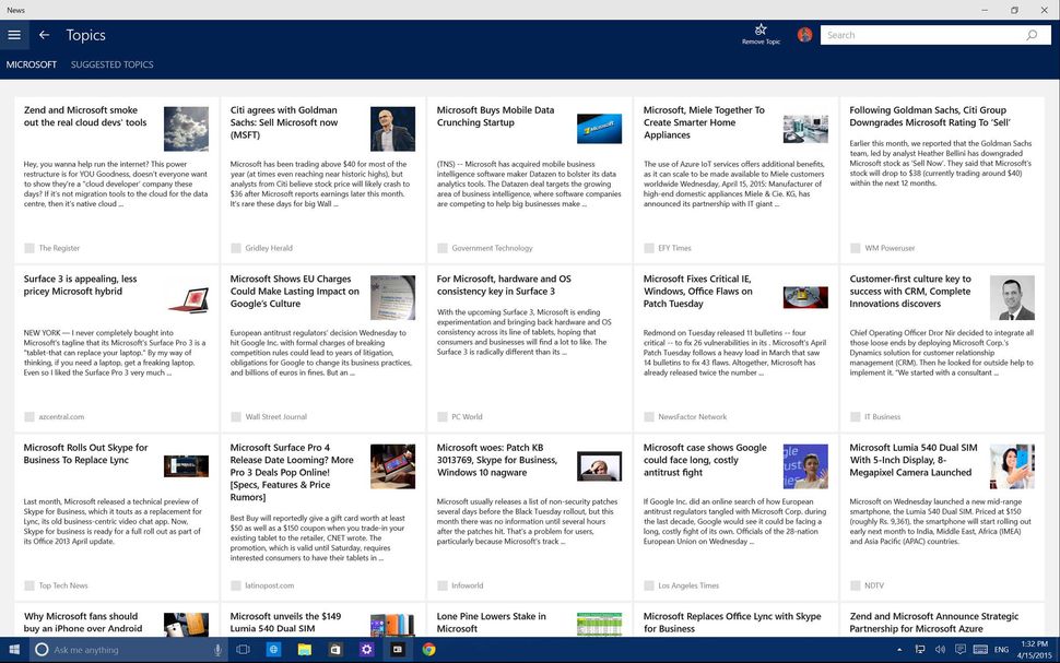 Windows 10 build 10056 unveils updated MSN apps with new UI and ...