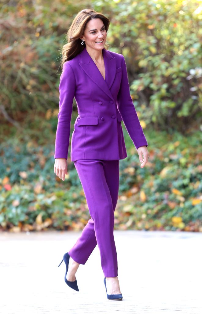 Princess Kate Embraces Dopamine Dressing in Purple Suit | Marie Claire