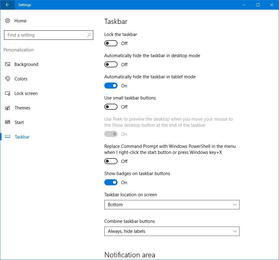 What's new in the Taskbar for Windows 10 Anniversary Update | Windows ...