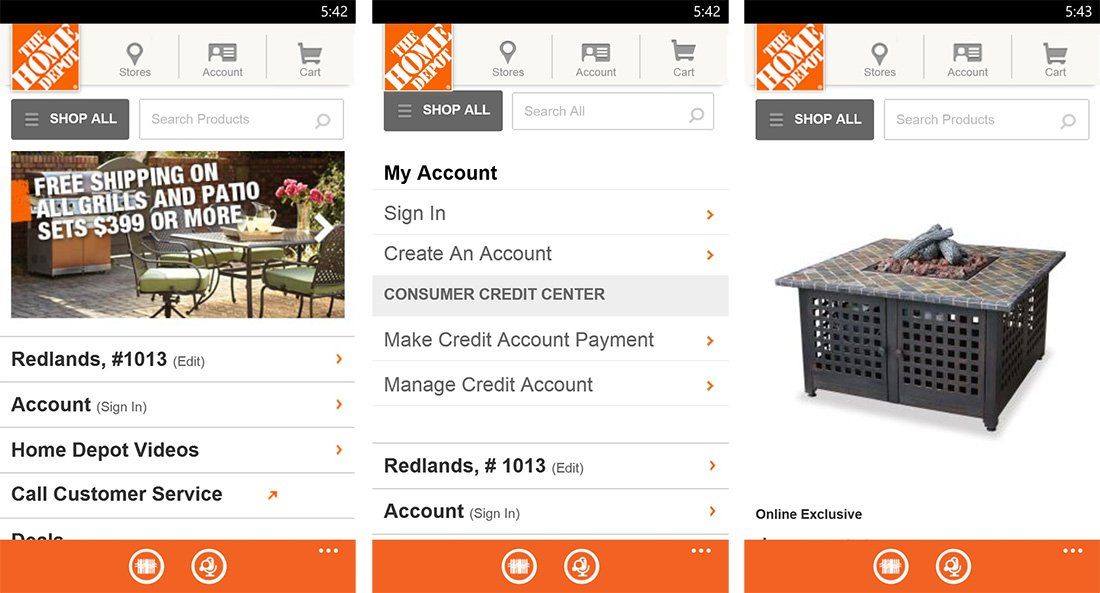 The Home Depot app for Windows Phone update with voice search and more ...