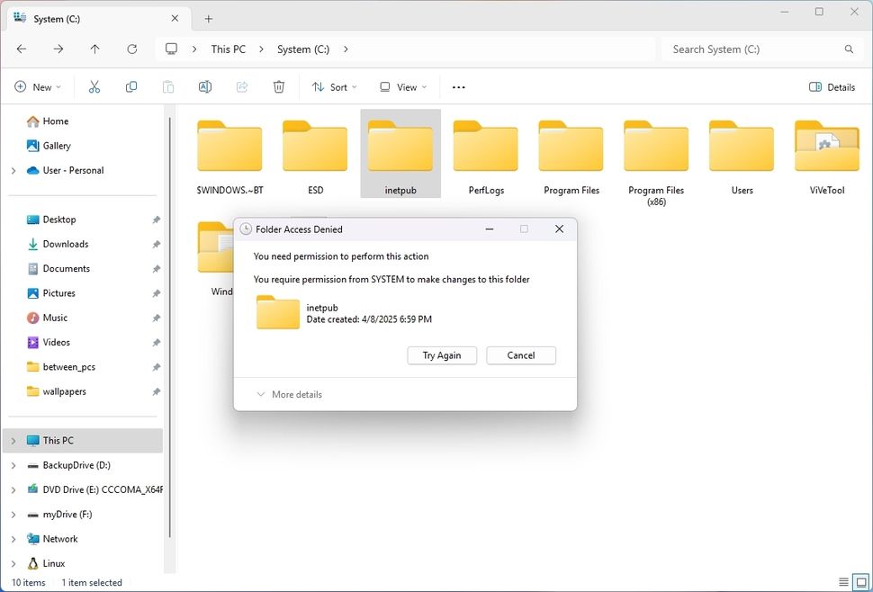 What's the inetpub folder, and how to get it back it if you deleted it ...