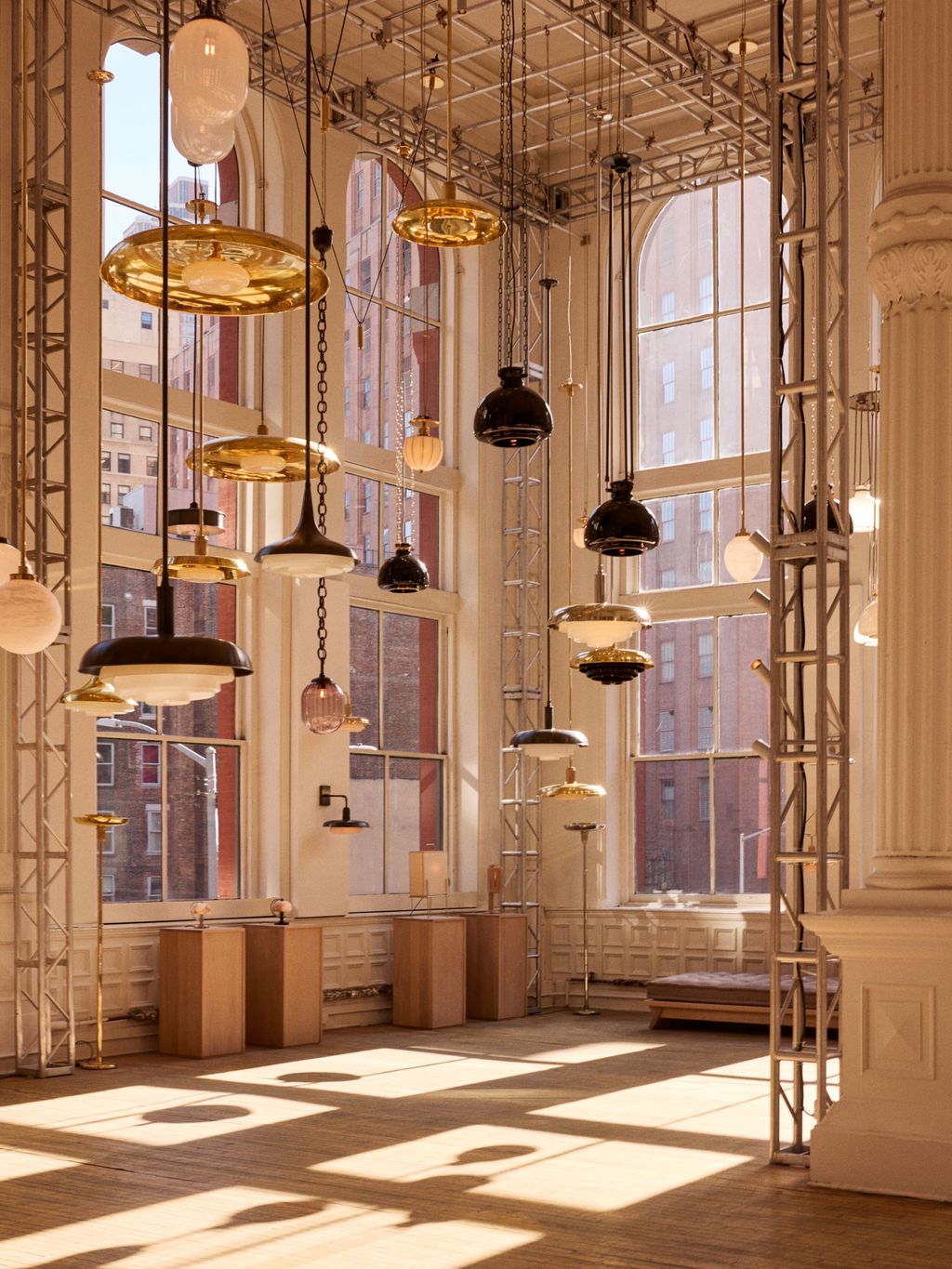 Roman and Williams’ celestial New York lighting exhibition | Wallpaper*