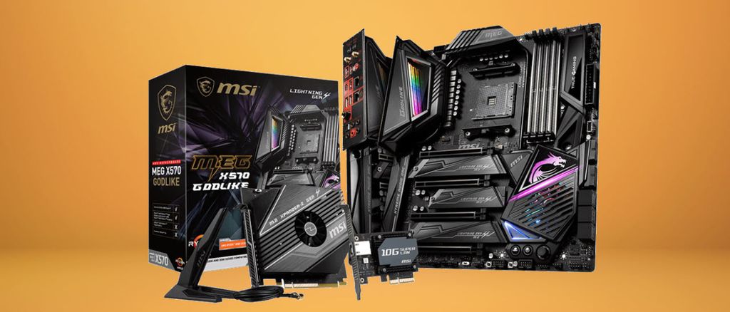 MSI MEG X570 Godlike Review: Flagship Class, Five M.2 slots, 10 GbE ...