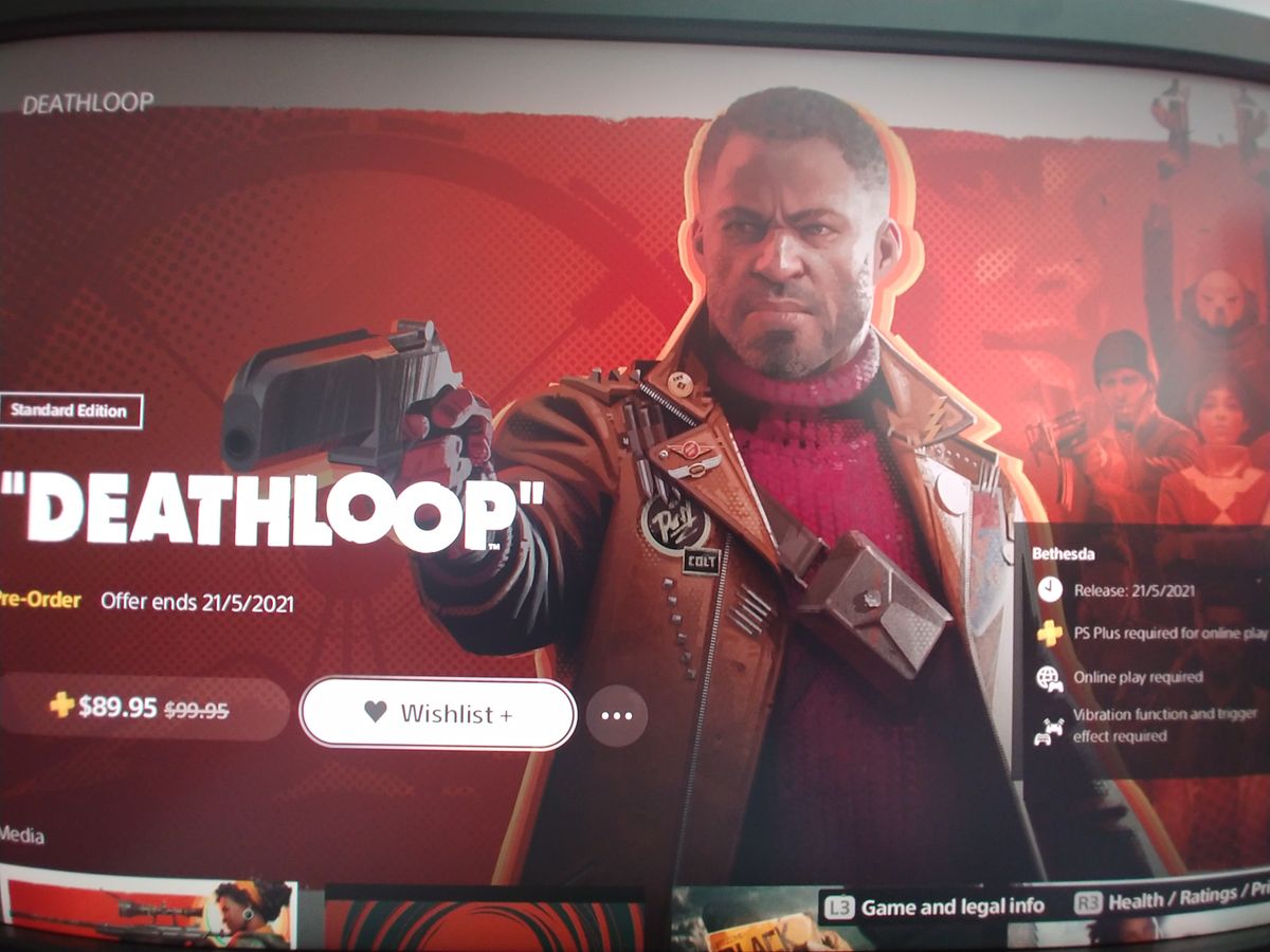 Deathloop will release in May, according to a PlayStation Store listing ...