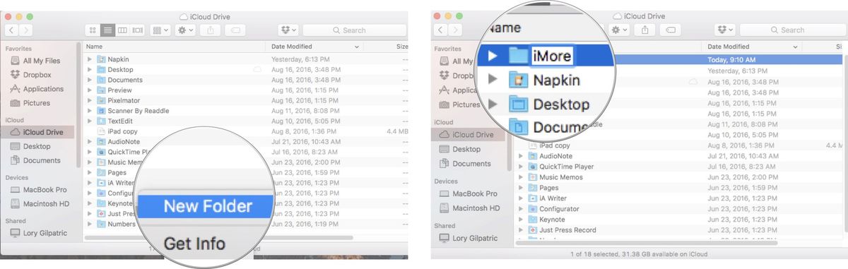 How to manually create folders and move documents in the Files app and ...
