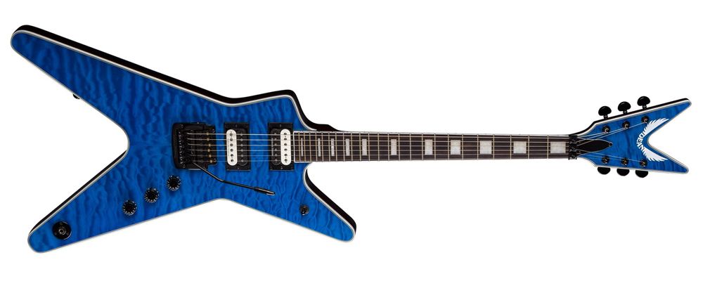 Dean unleashes Trans Blue-finished Quilt Top ML Select 24 Kahler ...