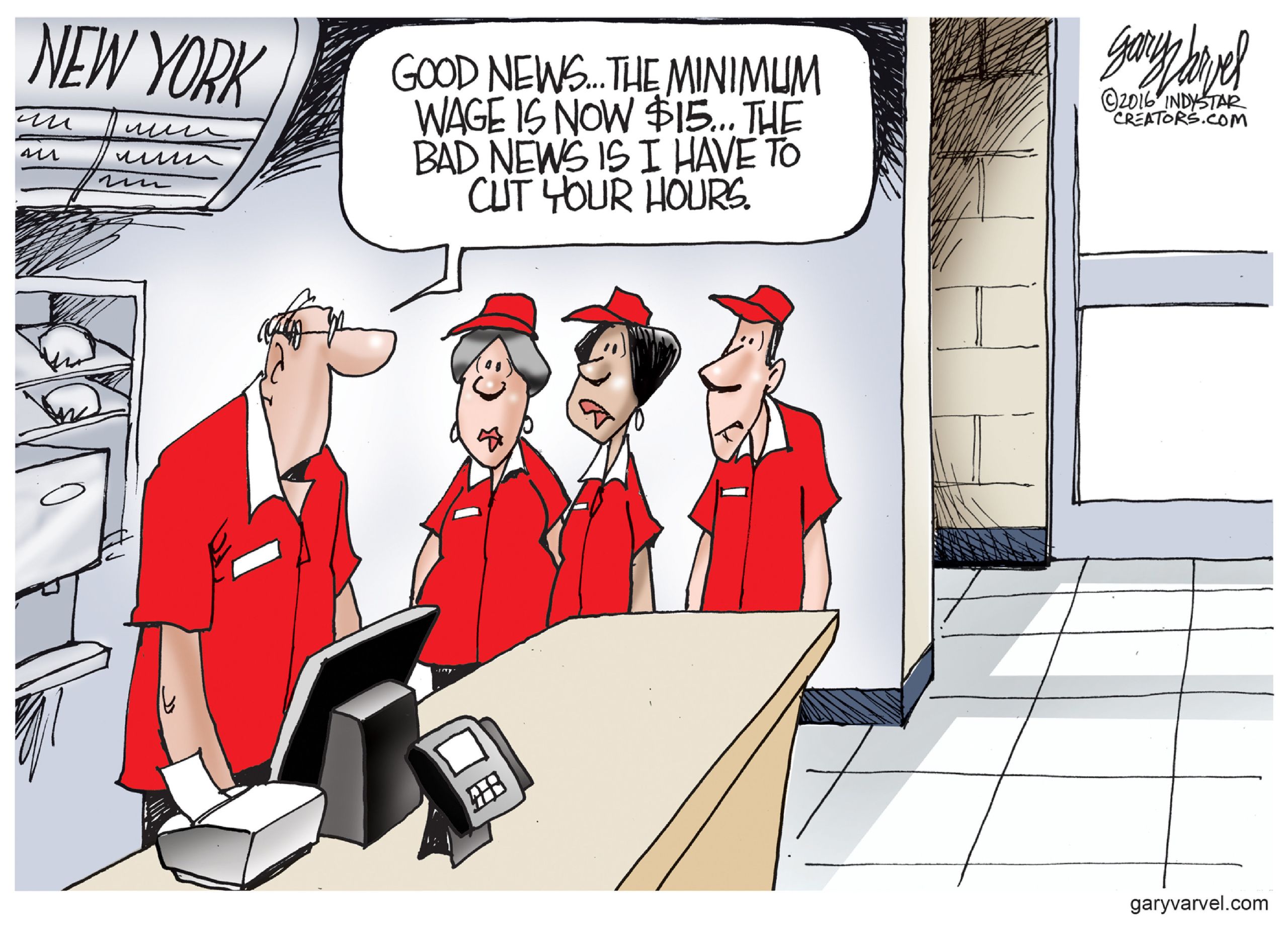 Political Cartoon U.S. Minimum Wage | The Week
