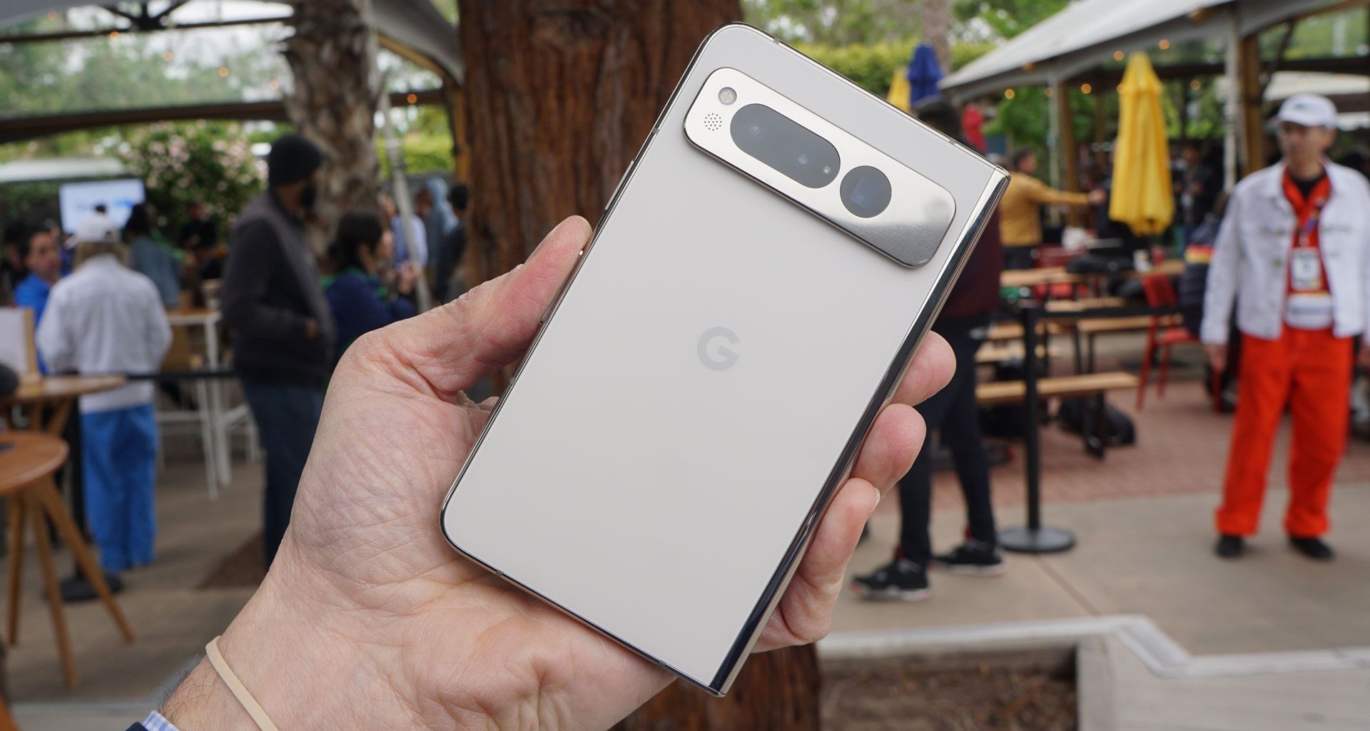 The first leaked Google Pixel Fold 2 image shows an extra camera and a ...