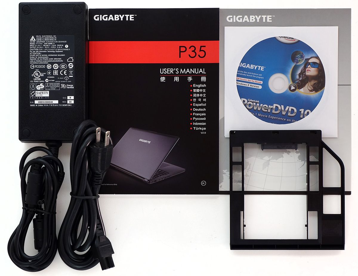 Gigabyte P35X v3 Gaming Notebook Hardware And Software