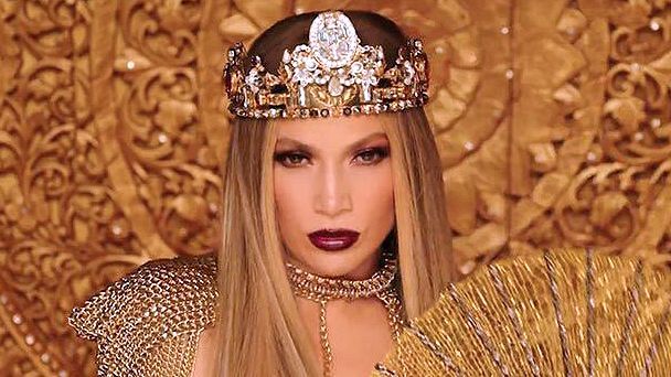Jennifer Lopez Wears Sparkly Thong and Fishnets for Her Time 100 ...