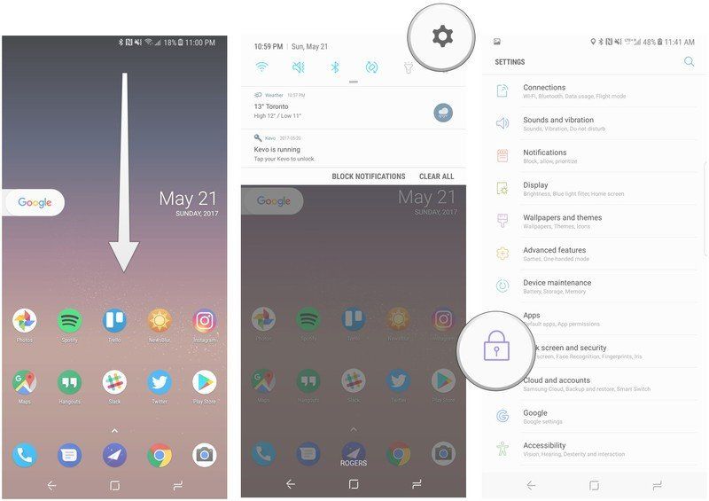 How to enable iris scanning and face unlock on the Galaxy S8 | Android ...